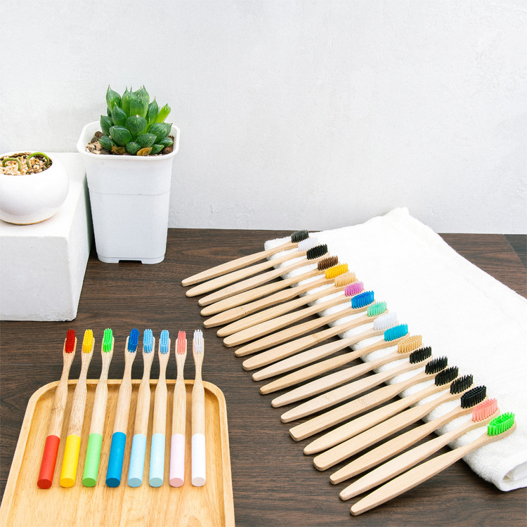 Multi-color brush original bamboo toothbrush | TGN Toothbrush Manufacturers