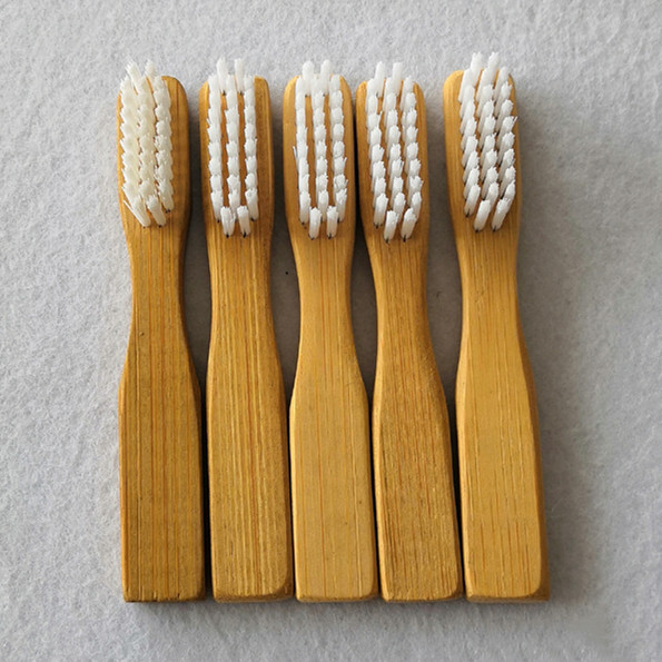 Short flat handle bamboo toothbrush head | TGN Toothbrush Manufacturers