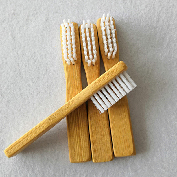 Short flat handle bamboo toothbrush head | TGN Toothbrush Manufacturers